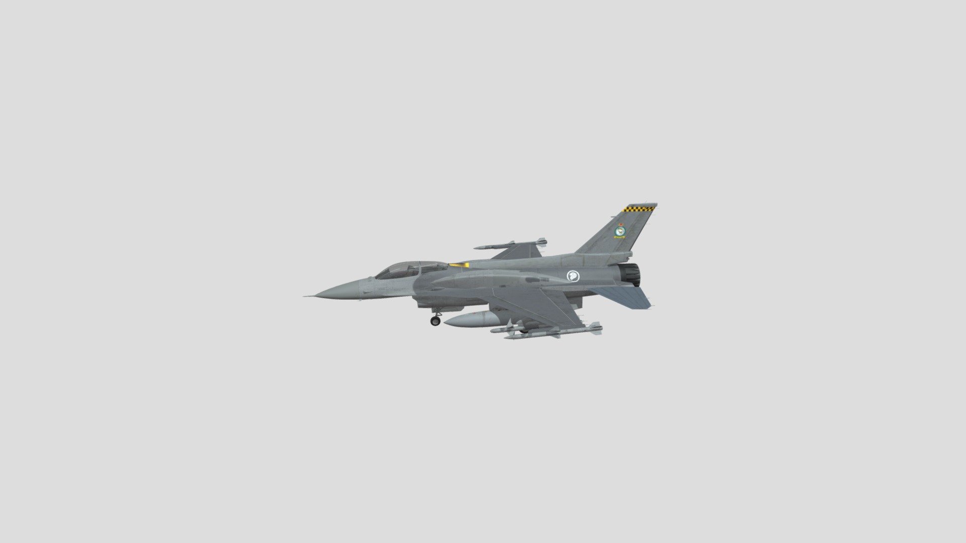 F-16D - 3D model by RSAF Open House 2021 (@affertog) [f2a95a3] - Sketchfab
