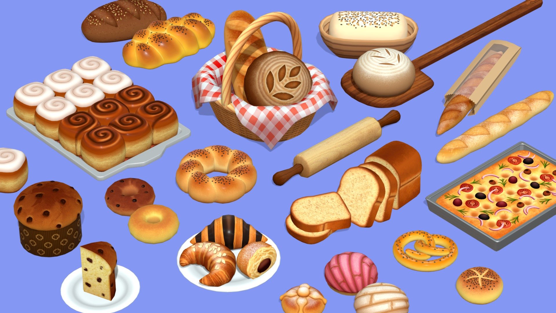 Bread Bakery - 3D model by Megan Alcock (@citystreetlight) [f2a9cfd ...