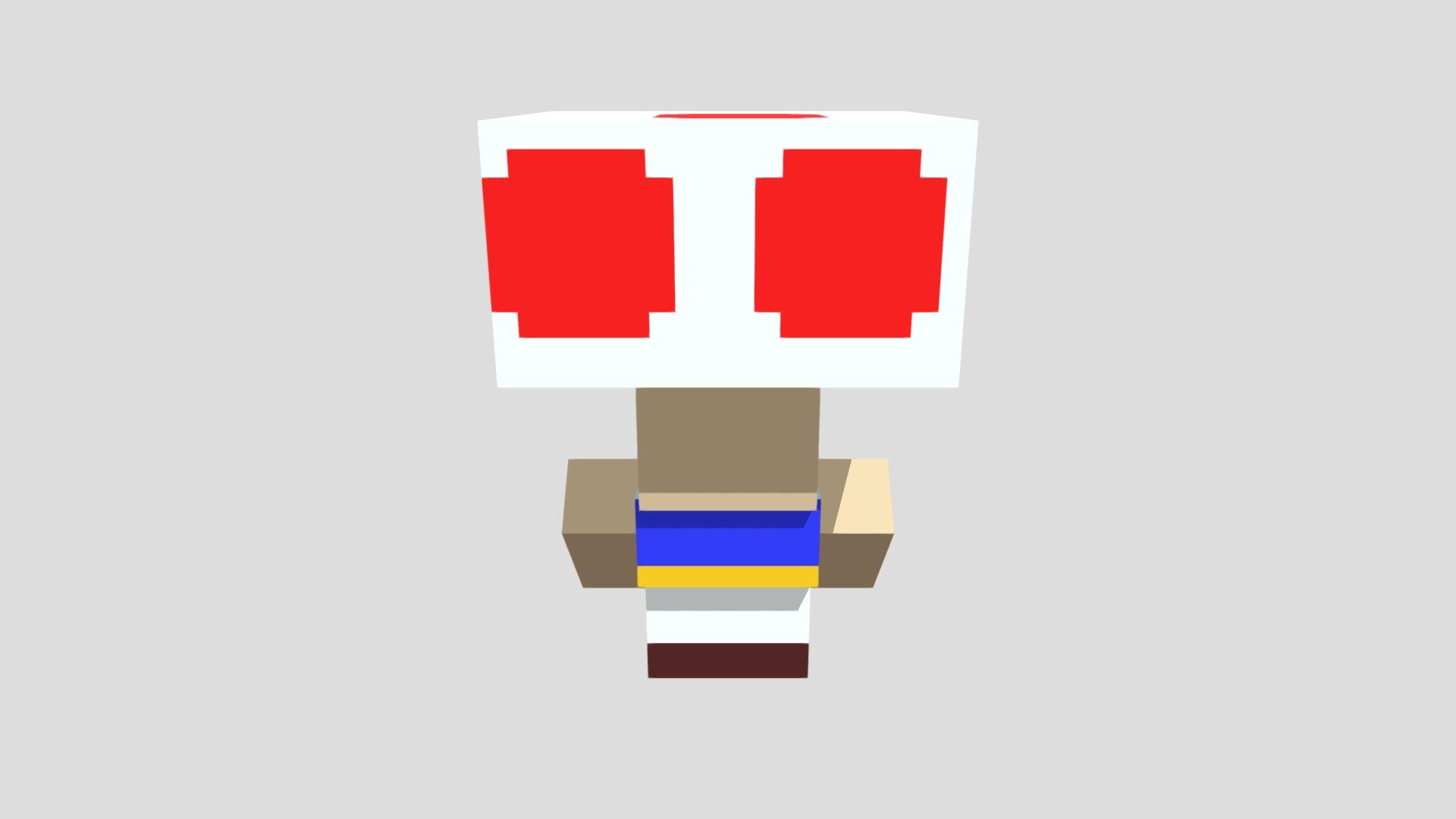 Toad Villager - 3D model by Powerplayerplus [f2aac42] - Sketchfab
