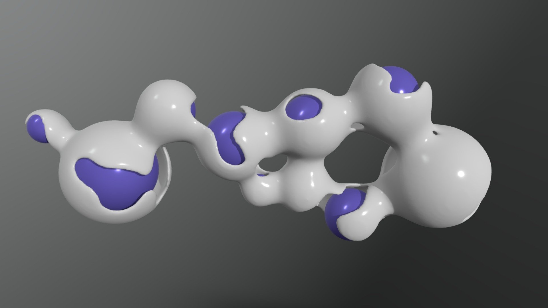 Free Abstract Organic Spheres Animated - Download Free 3D model by ...