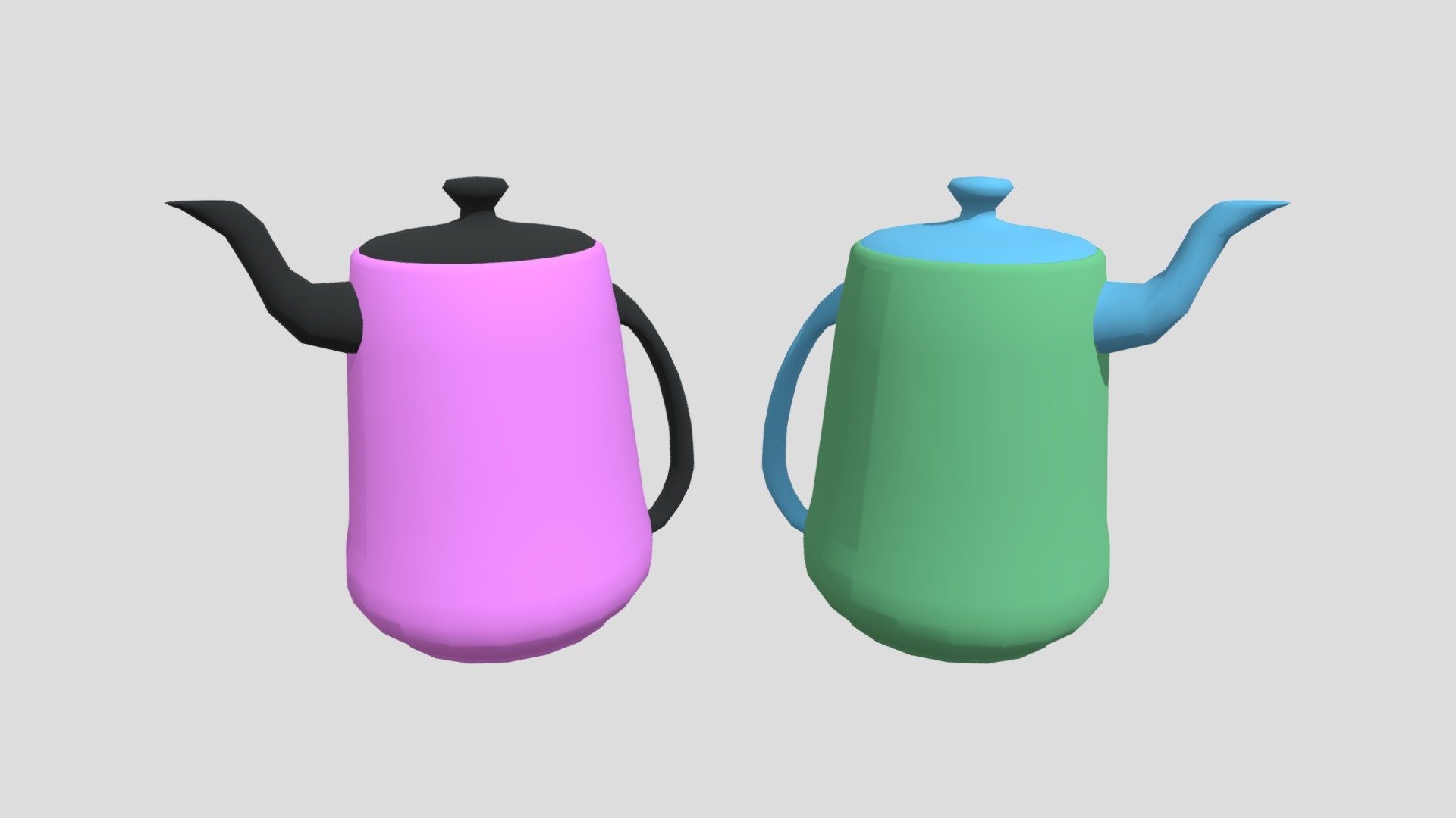 A Couple Of Tall Teapots - 3D model by Maggatron (@MaggaModels ...