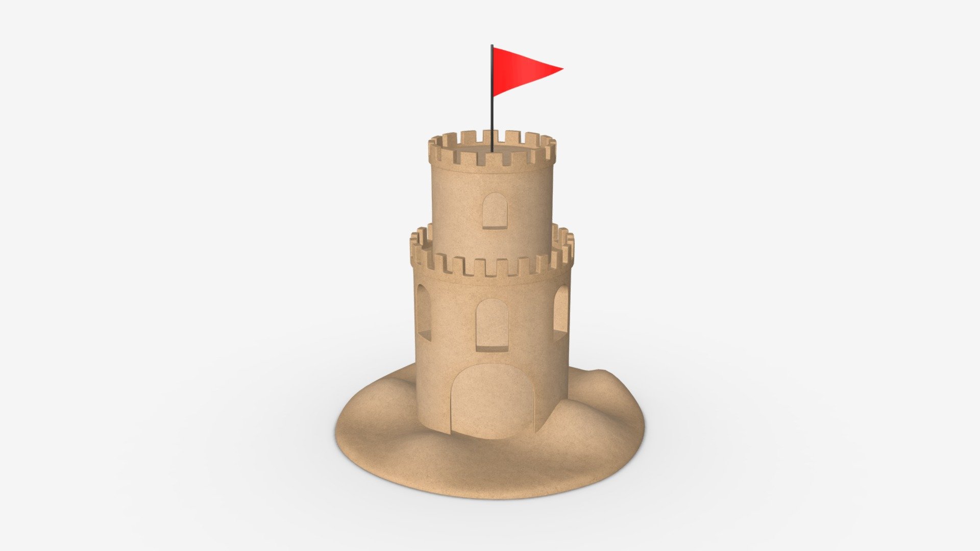 Sand castle 02 - Buy Royalty Free 3D model by HQ3DMOD (@AivisAstics ...