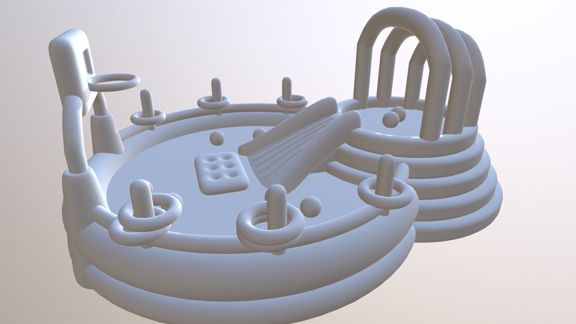 Inflatable Pool 3D model - 3D model by bil3l [f2b23e9] - Sketchfab