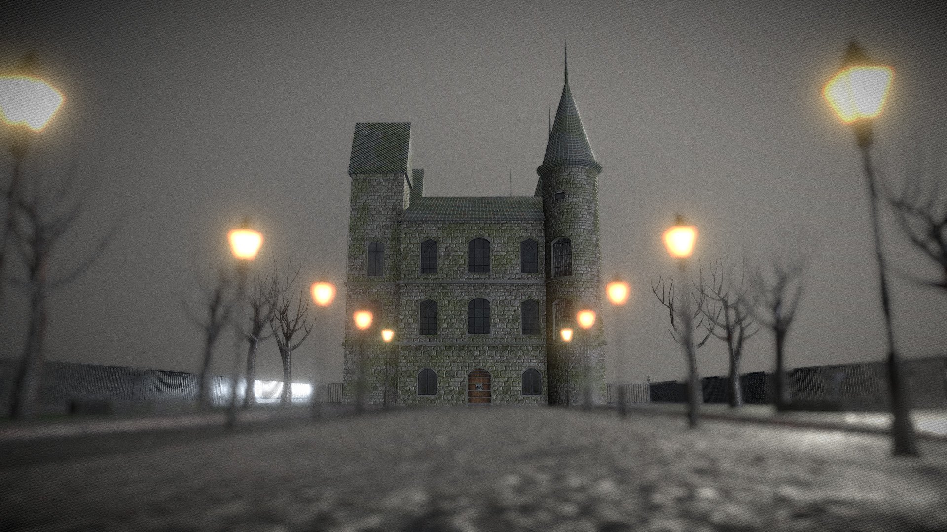 Old Haunted Castle - 3D model by cuankiproduction [f2b2da2] - Sketchfab