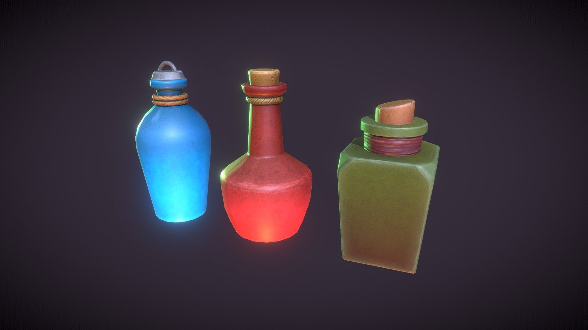 Asset Kit - Potions (Animation & Unity files) - Download Free 3D model ...