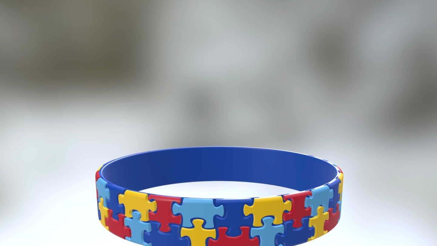 Puzzle Band with Colorfill - 3D model by Reminderband, Inc. (@steve ...