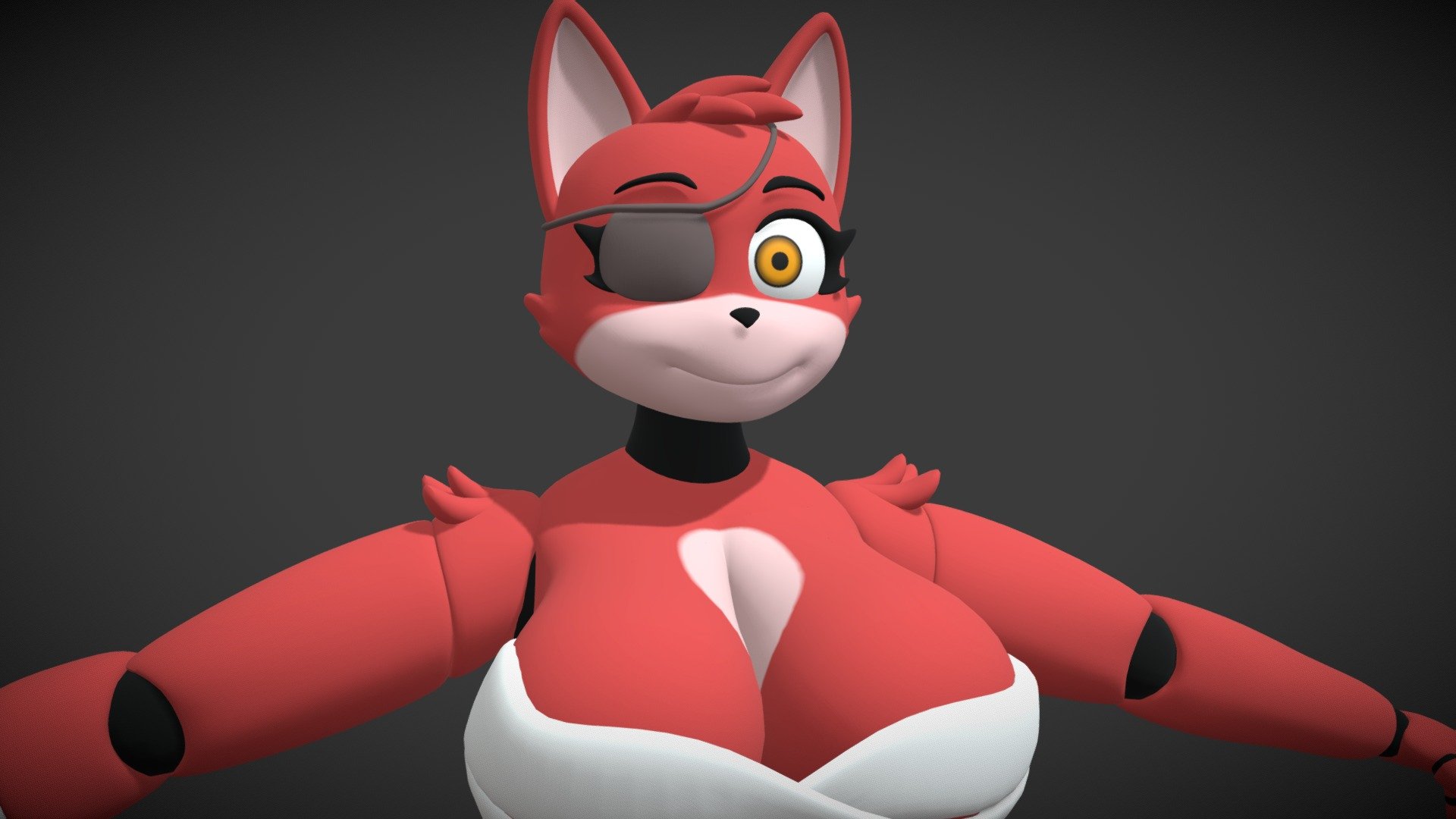 Foxy V6 by Nightbotgrey - 3D model by NightBotGrey [f2bc74b] - Sketchfab