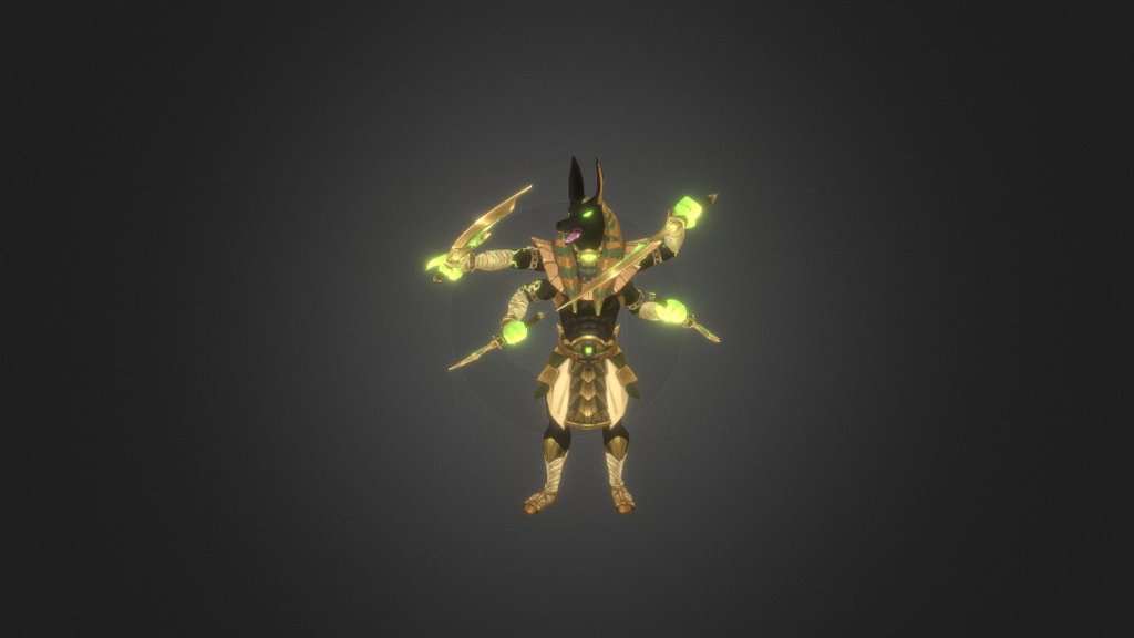 Anubis [LostEgypt-Boss] - 3D model by chiefartuyen [f2bcb5a] - Sketchfab