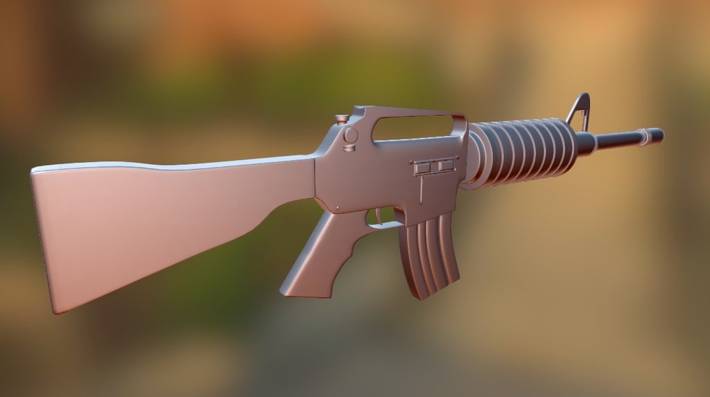 M16 Based Weapon High Poly - 3D model by davidjesmith3d [f2be08a ...