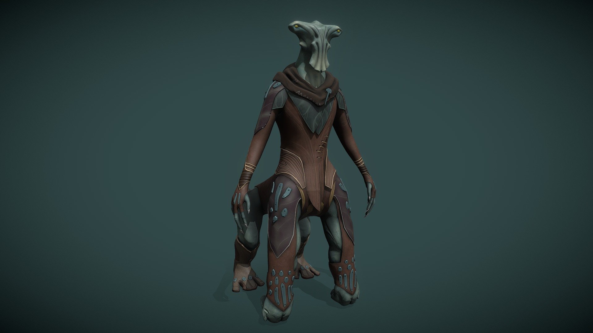 Alien Character Concept by Graey Erb - 3D model by Spoderick (@Erick ...
