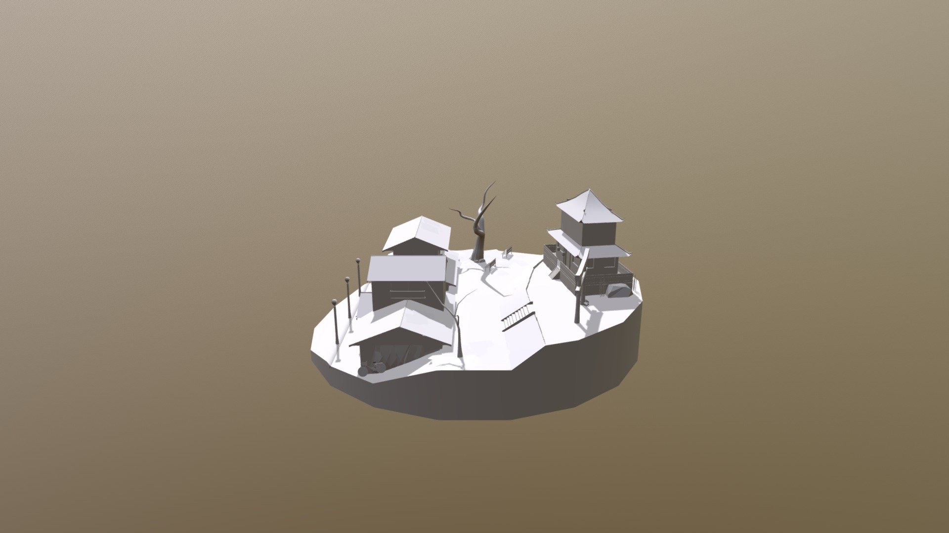 City Scene Kyoto - 3D model by TimonMaes [f2c1e1a] - Sketchfab