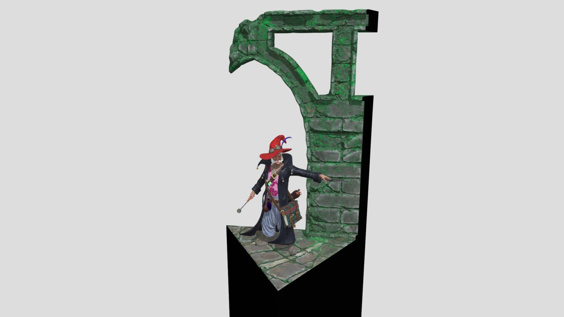 Basic Adventure - The Wizard - 3D model by Jaime Ojeda (@Malal3D ...