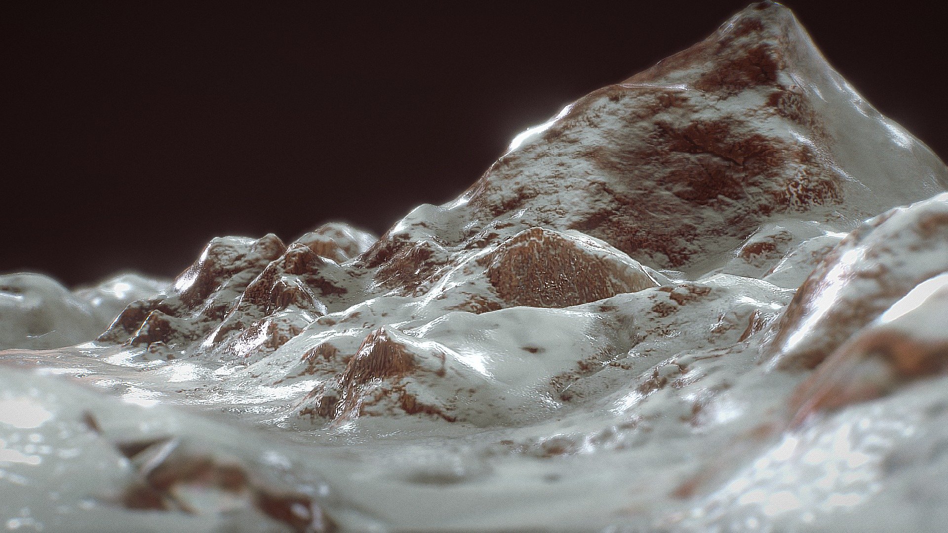 Pluto Northern Mountains - 3D model by Glen Johnson (@plasticarm) [f2c5116] - Sketchfab