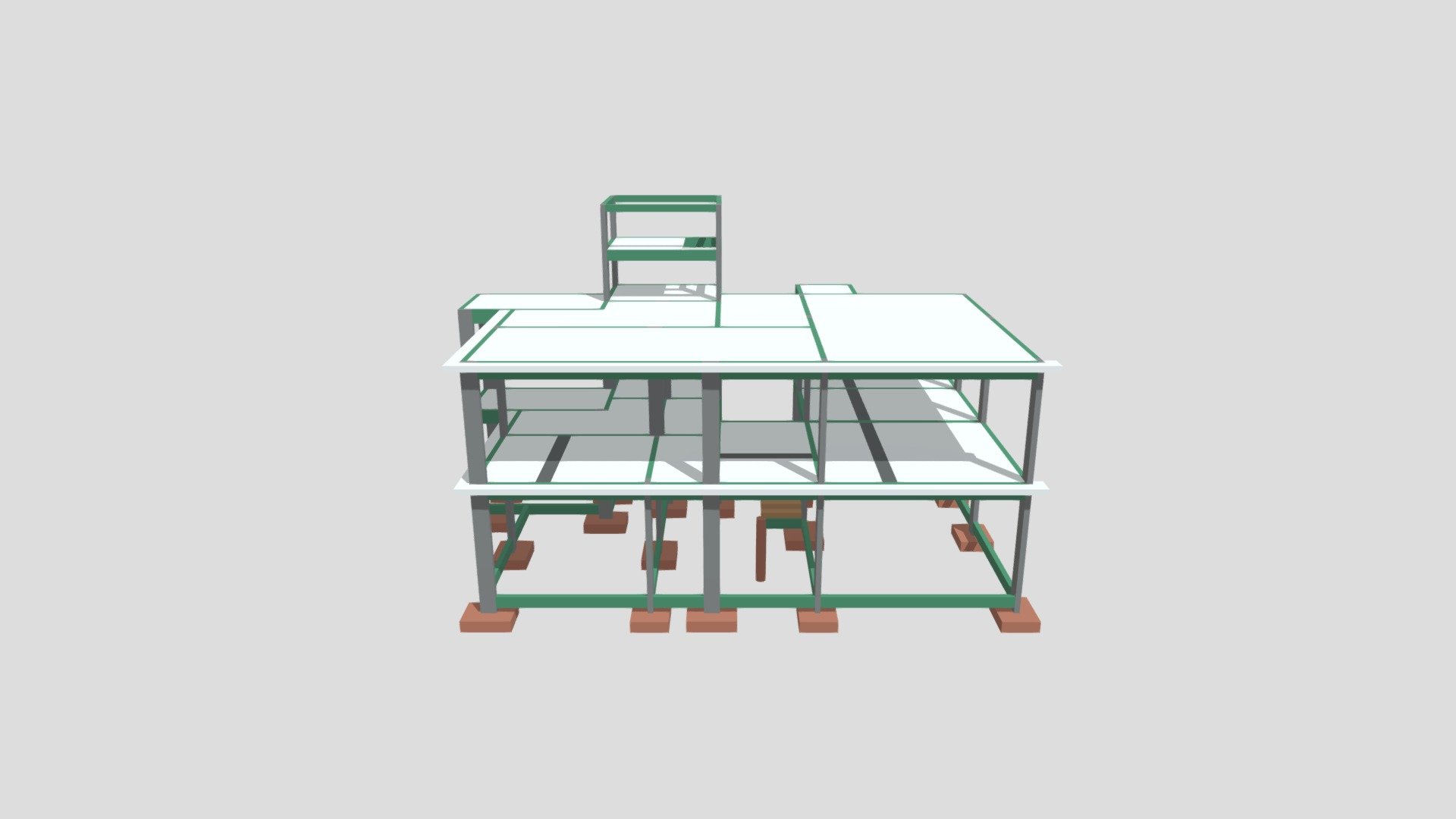 |24|4| - Projeto Estrutural - |H&E| - 3D model by 7E Engenharia ...