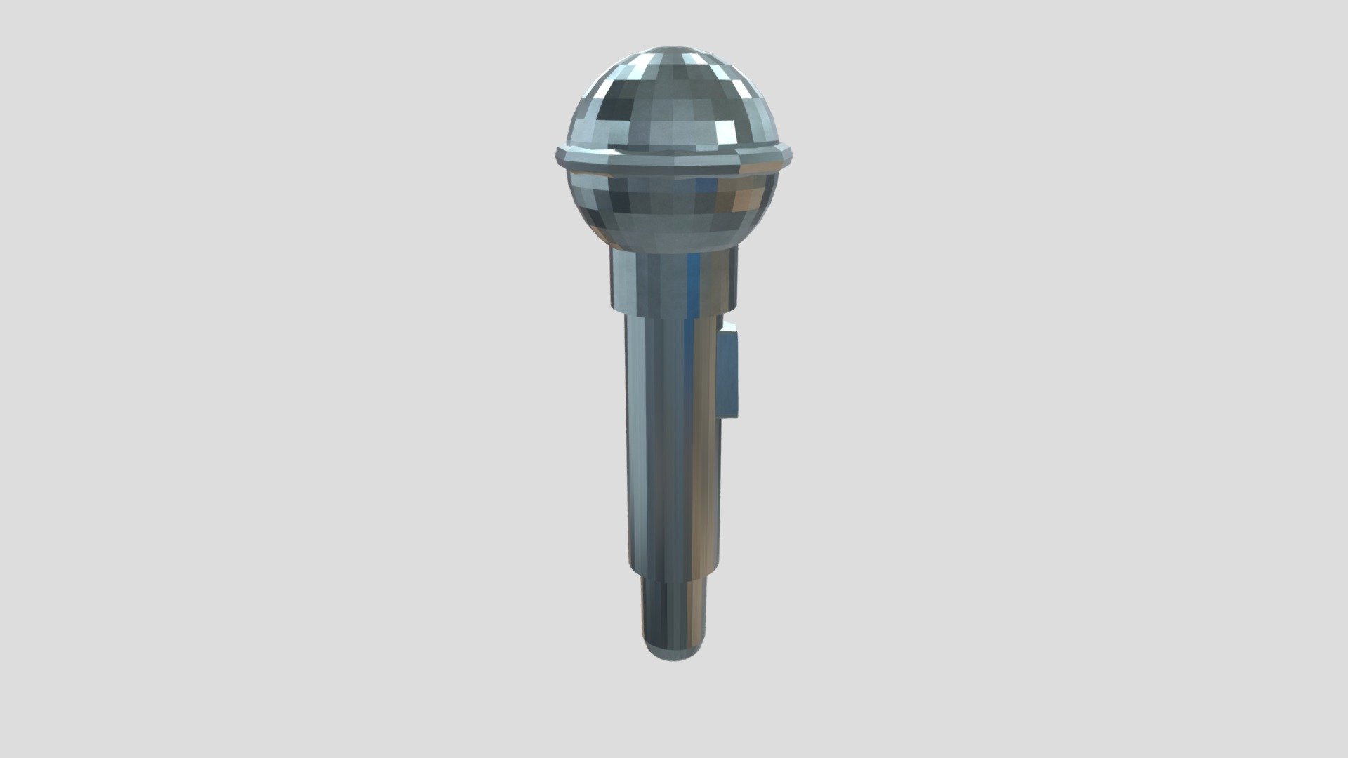 Metallic Microphone - 3D model by crowncreative [f2c6e71] - Sketchfab