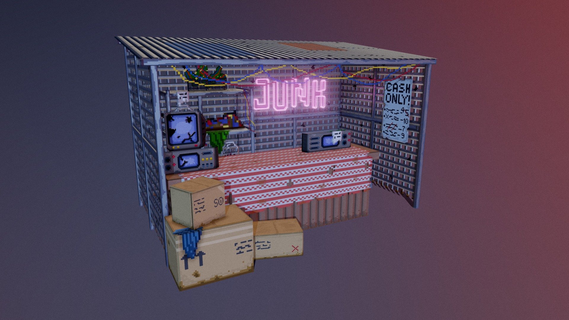 Junk shop - 3D model by pretty_sloth [f2c7b0c] - Sketchfab