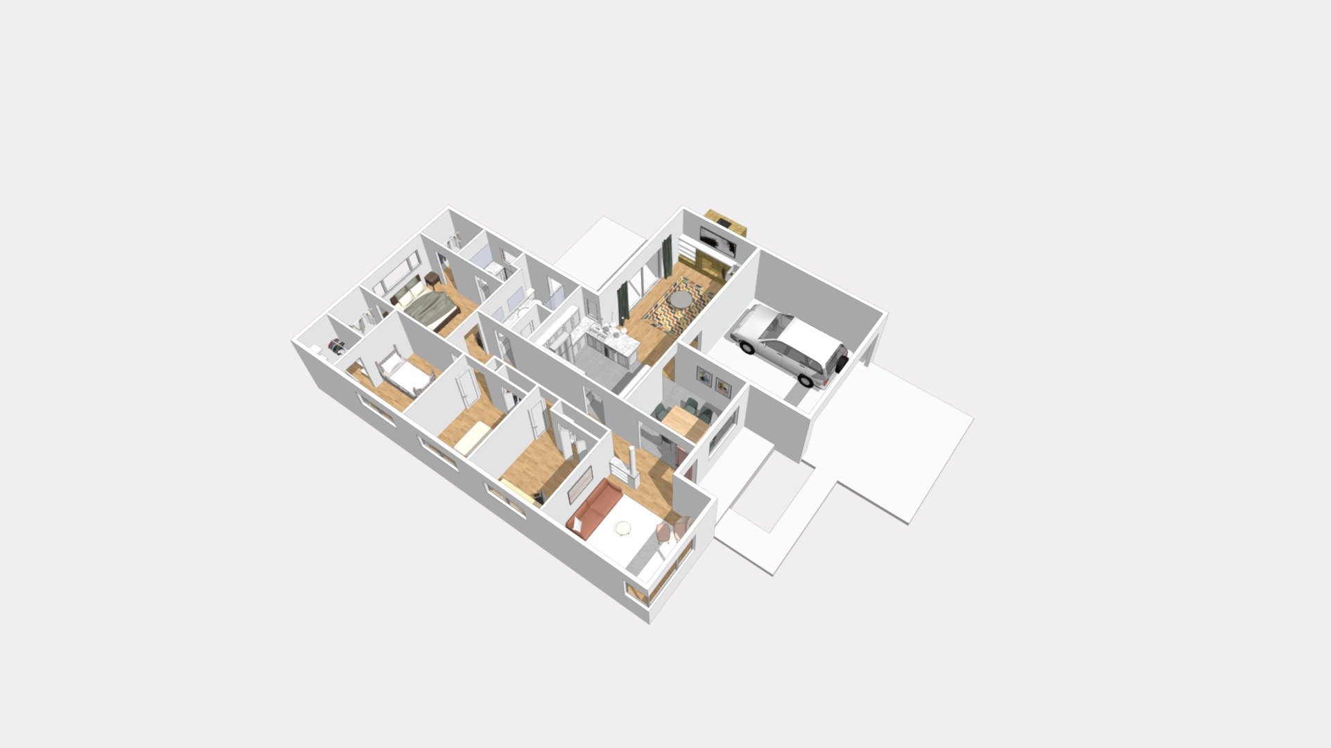 Sample Home - 3D model by DX3 Space (@dx3space) [f2c7bfc] - Sketchfab
