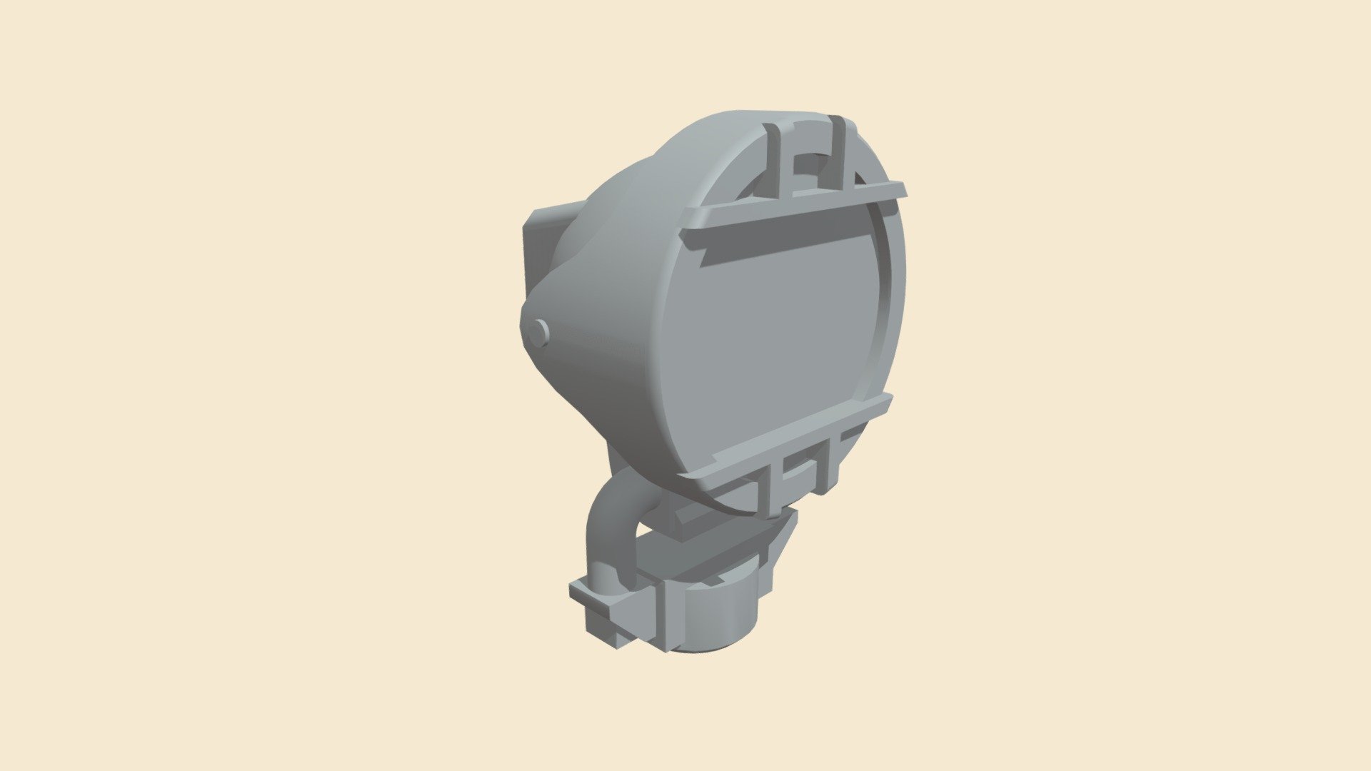 Vehicle Lamp Floodlight - Download Free 3D model by 1738 Creations ...