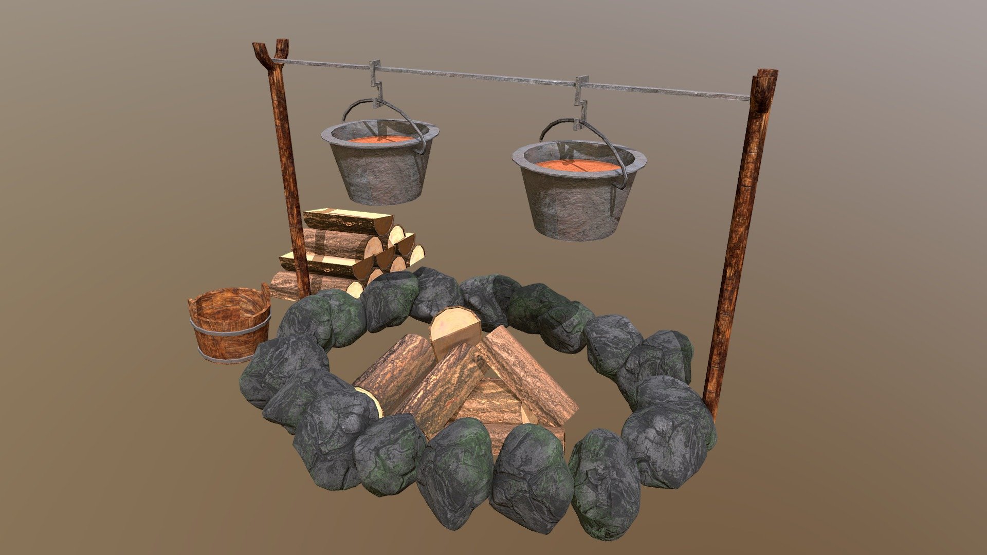 Campfire - 3D model by Dzhuliana Milusheva (@JulianaFW) [f2c980c ...