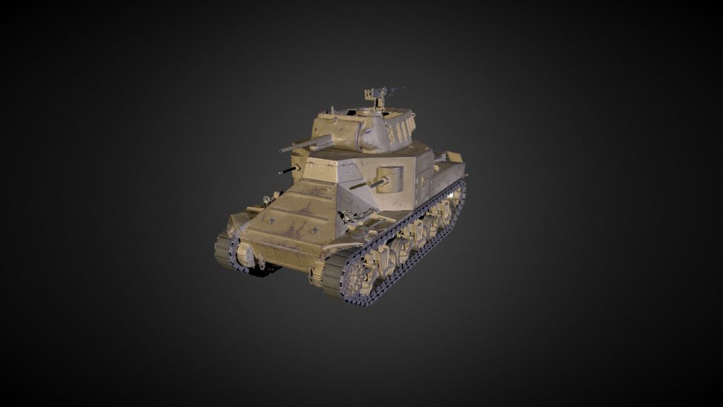 M2 Medium Tank - 3D model by Degit22 [f2ca042] - Sketchfab