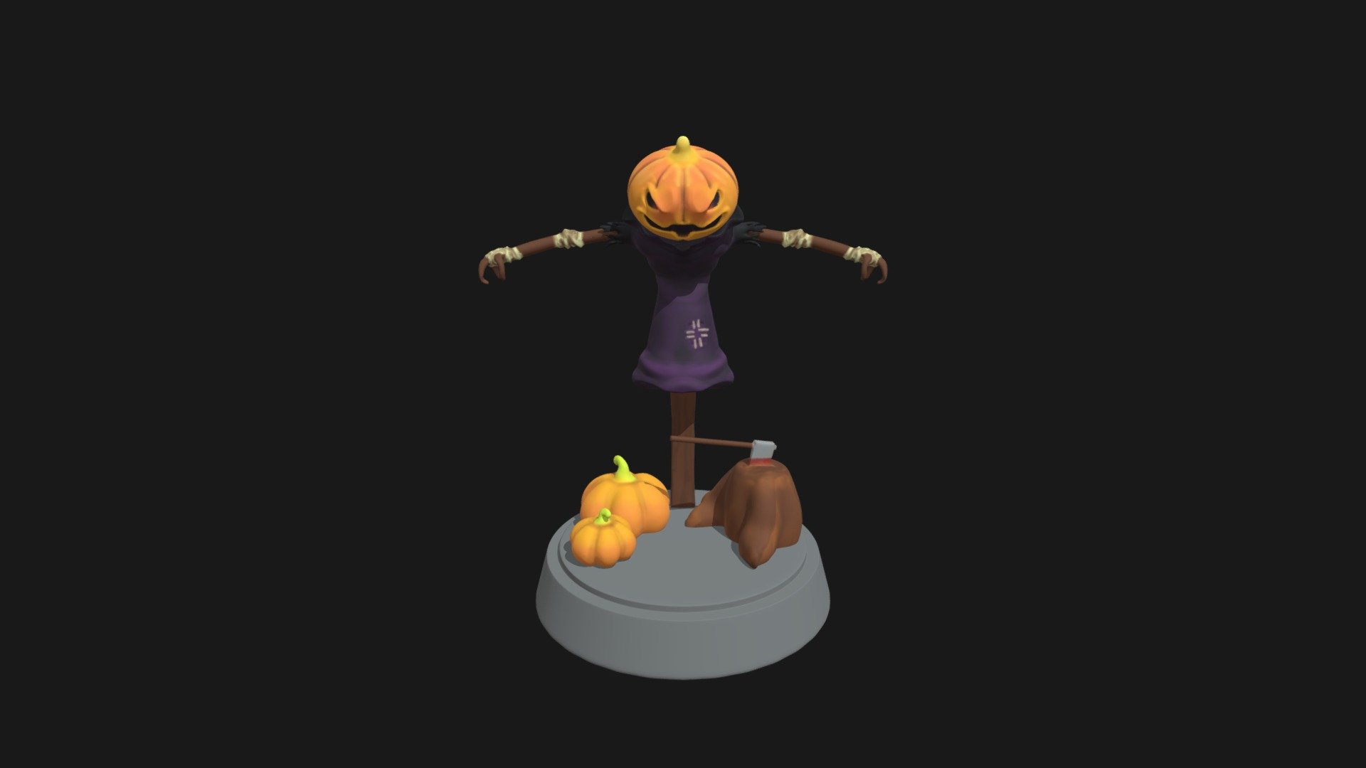 Scarecrow - 3D model by VFontoura [f2ca959] - Sketchfab