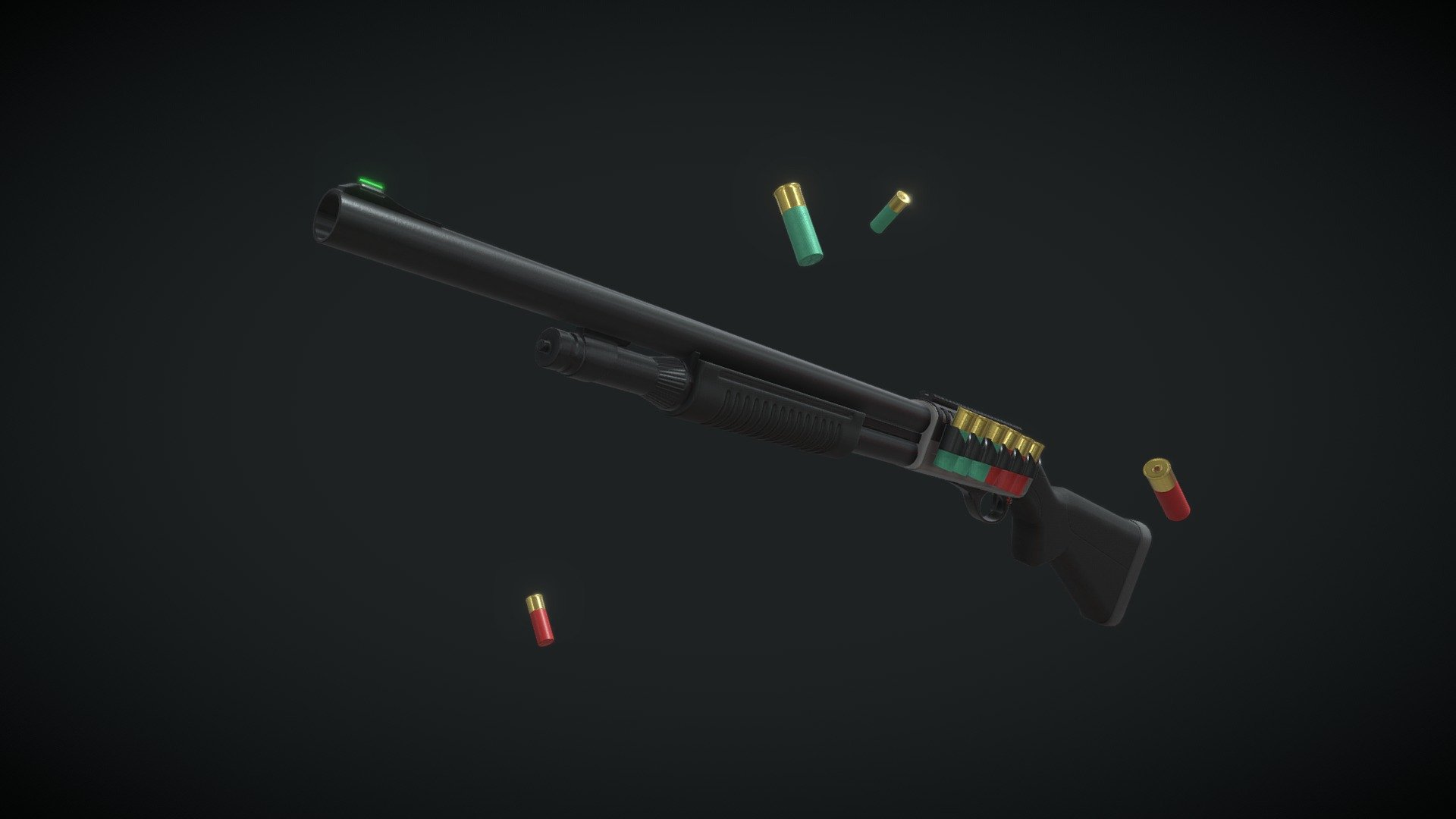 Shotgun - 3D model by Ashley Jay Thornton (@AshleyJay) [f2ce6b0 ...