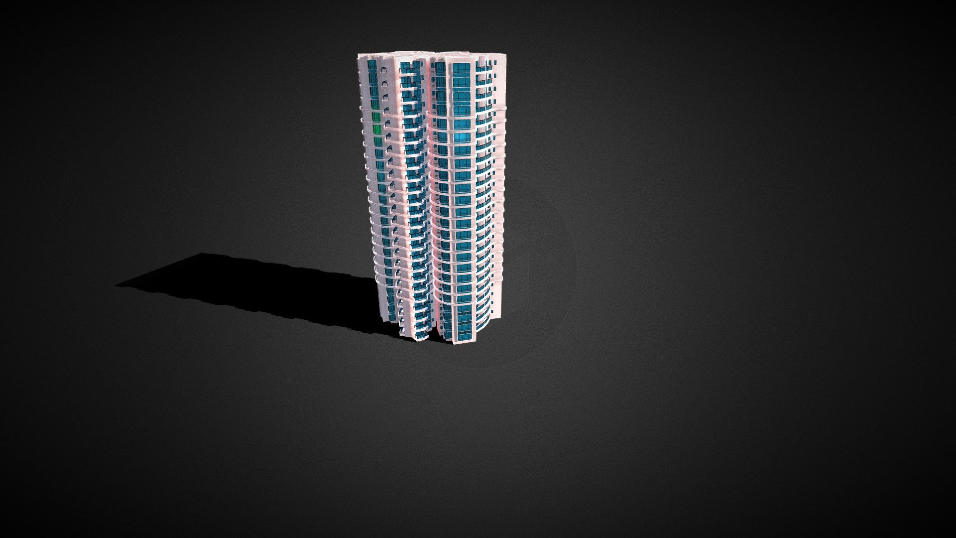 Modern Highrise building - 3D model by ArchProf [f2d20fe] - Sketchfab