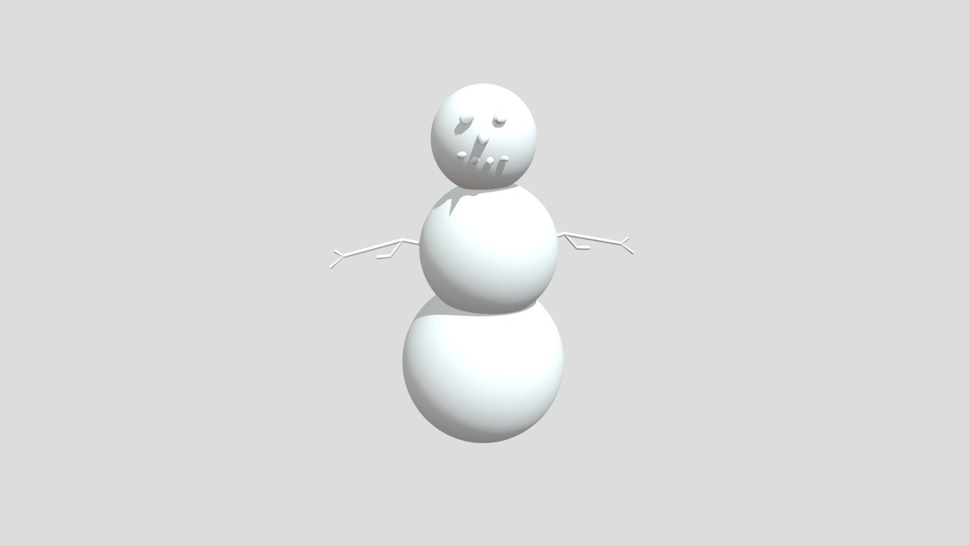 SNOWMAN - 3D model by Tomclaydon [f2d23b1] - Sketchfab