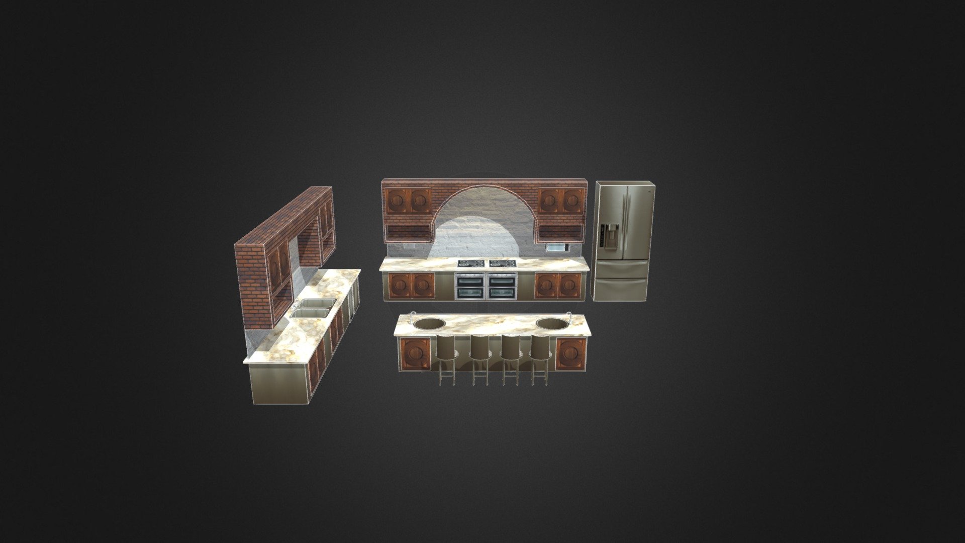 Kitchen Set 2025 - Download Free 3D model by shirlanne [f2d2b76 ...