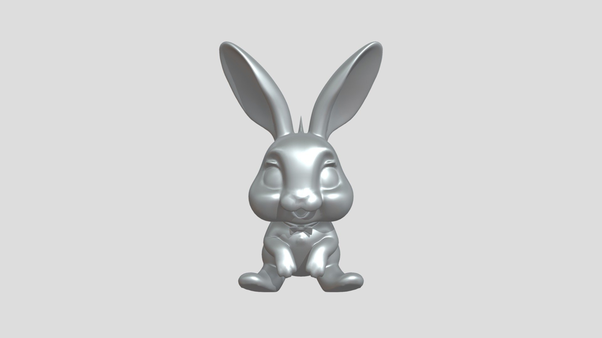 cute cartoon rabbit - 3D model by amedina1074 [f2d3738] - Sketchfab
