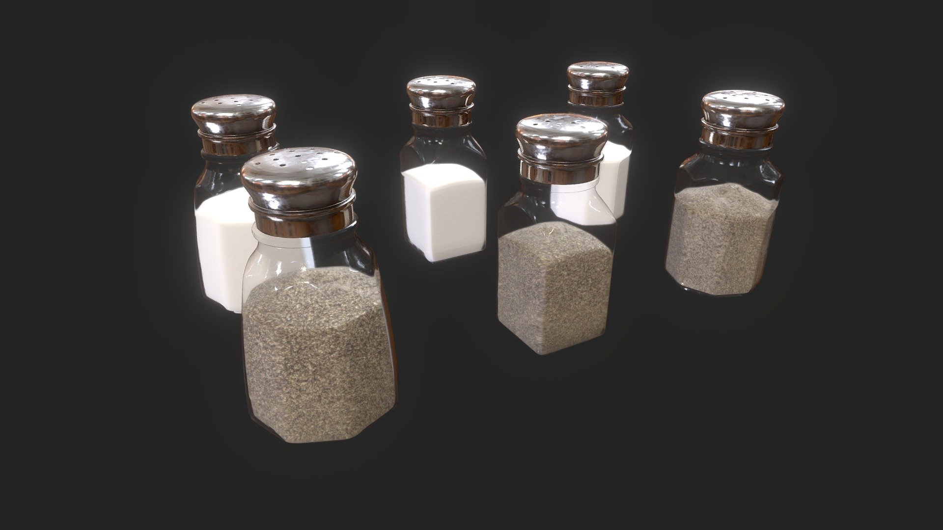 Salt and Peppers shaker - Buy Royalty Free 3D model by CriisMora ...