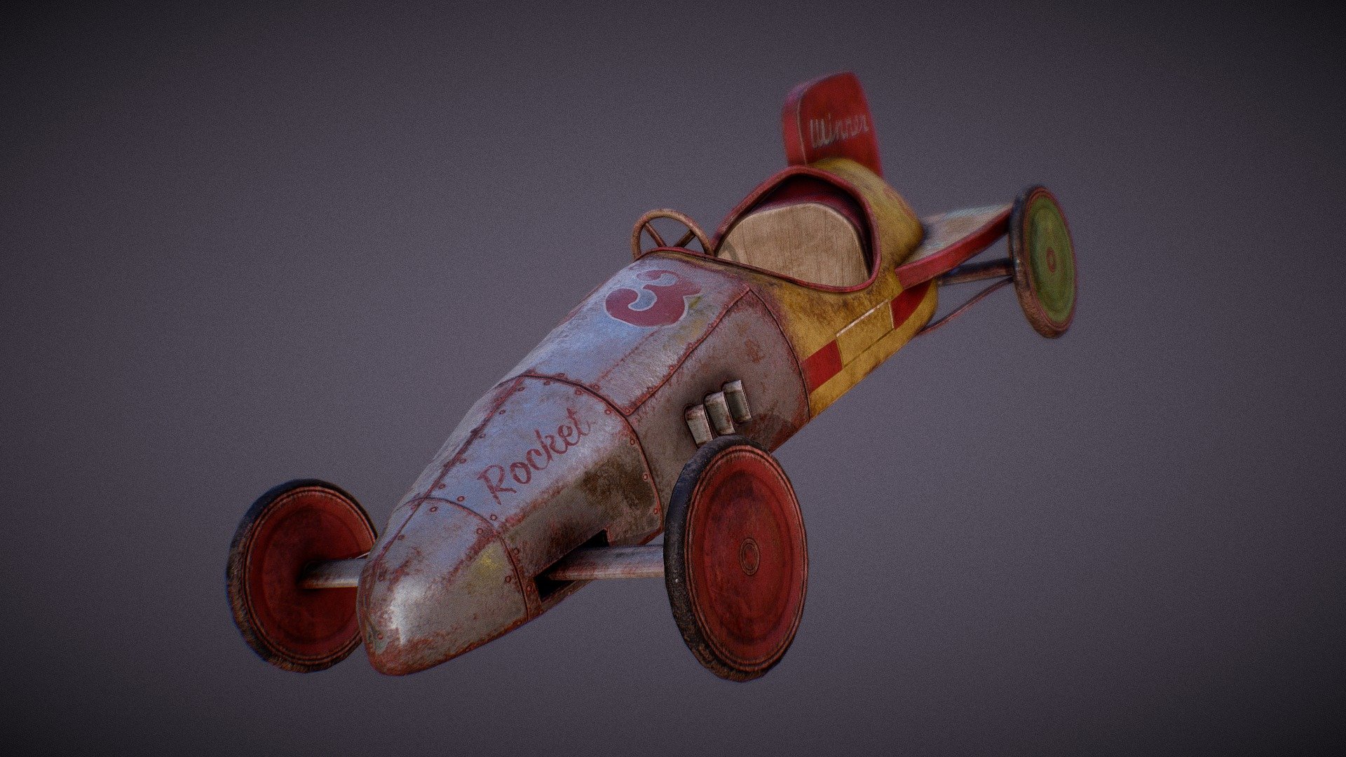 The Rocket - Derby Racer #23 - Download Free 3D model by Nathaniel ...