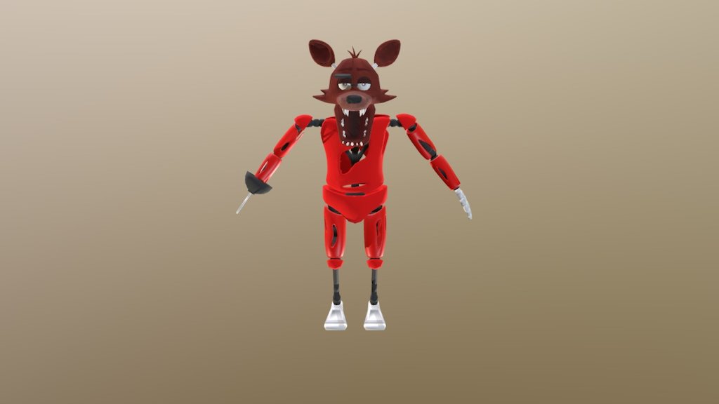 Fnaf-foxy - 3D model by poliqqqz (@lenchikus) [f2d6ab3] - Sketchfab