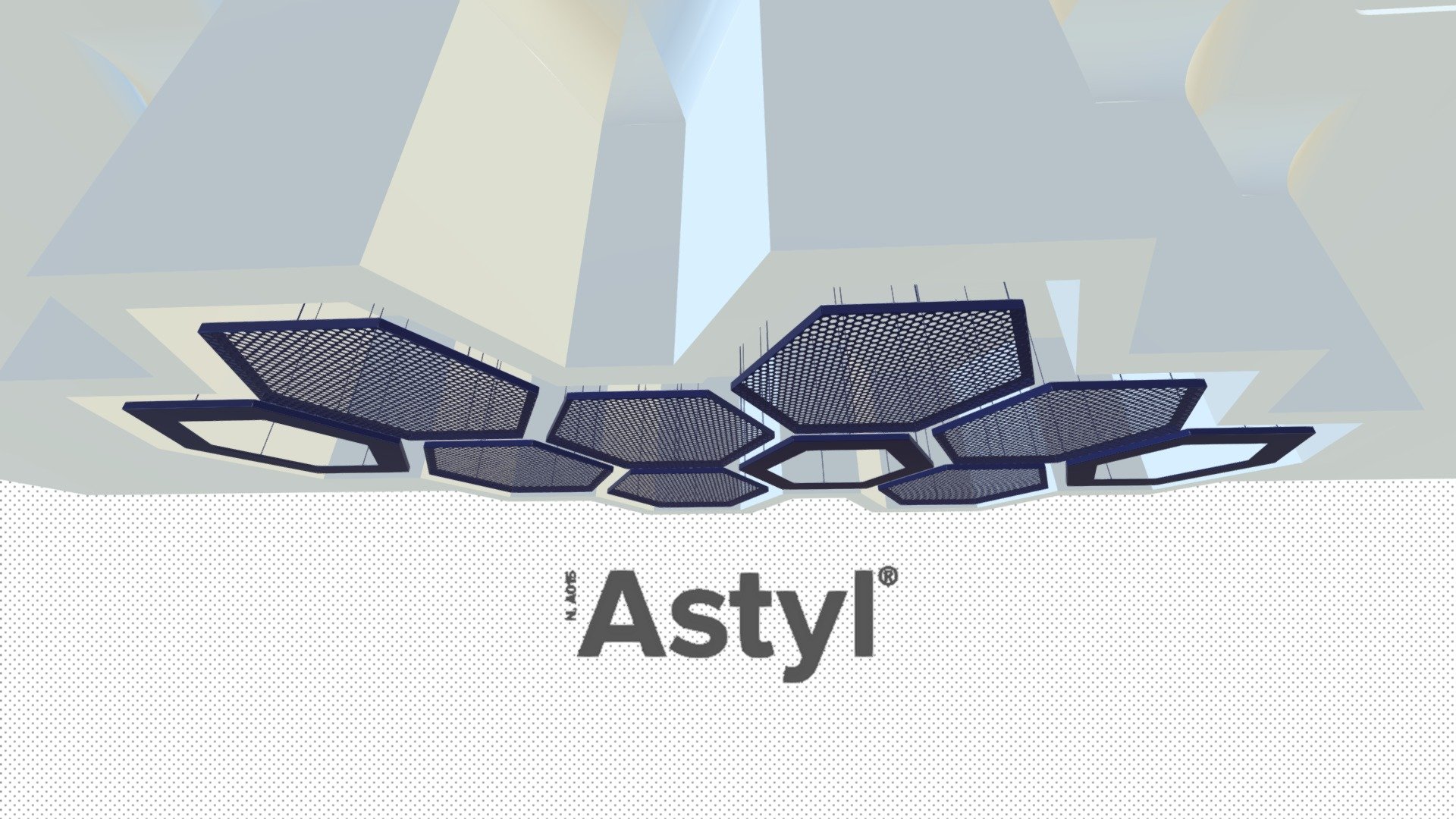 Plafon Hexagonal Astyl - 3D model by Astyl [f2d743a] - Sketchfab