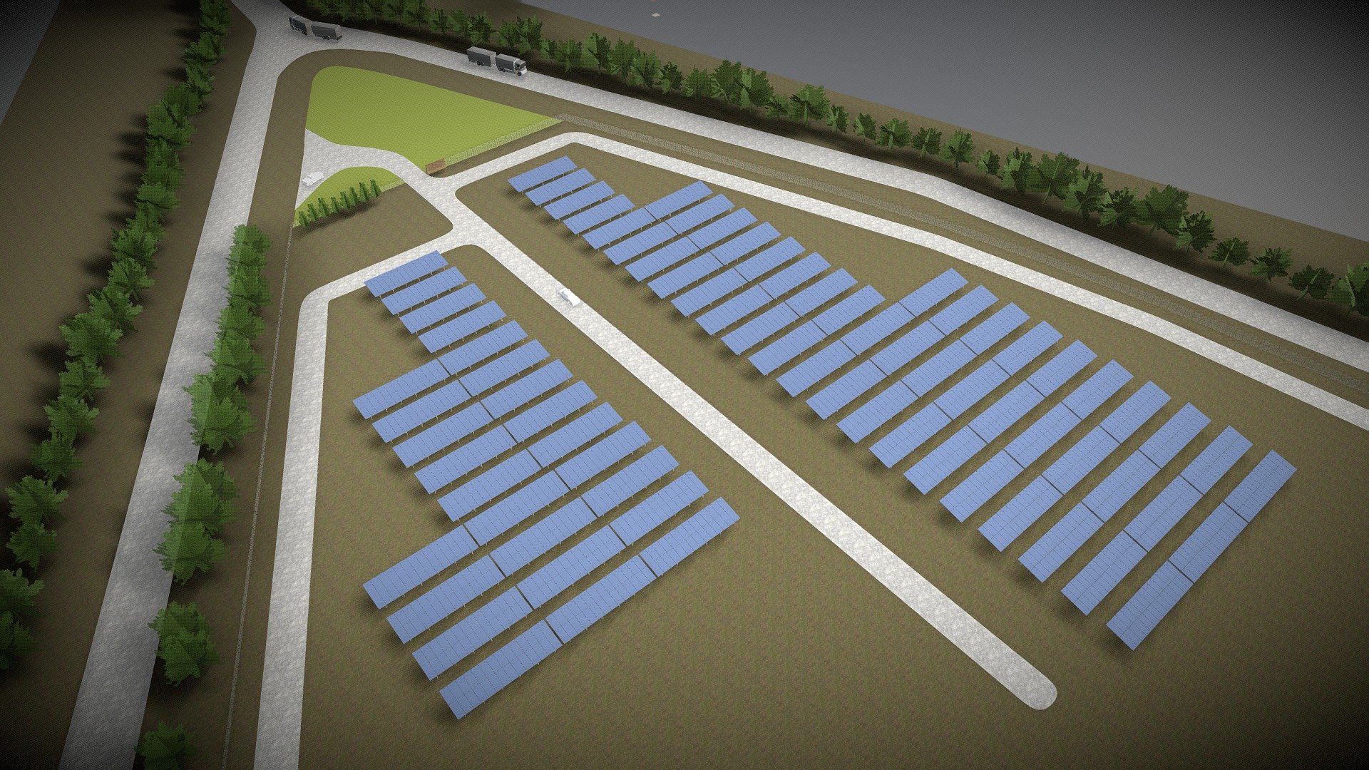 Solar farm project - Buy Royalty Free 3D model by Jinda (@jindaarch ...