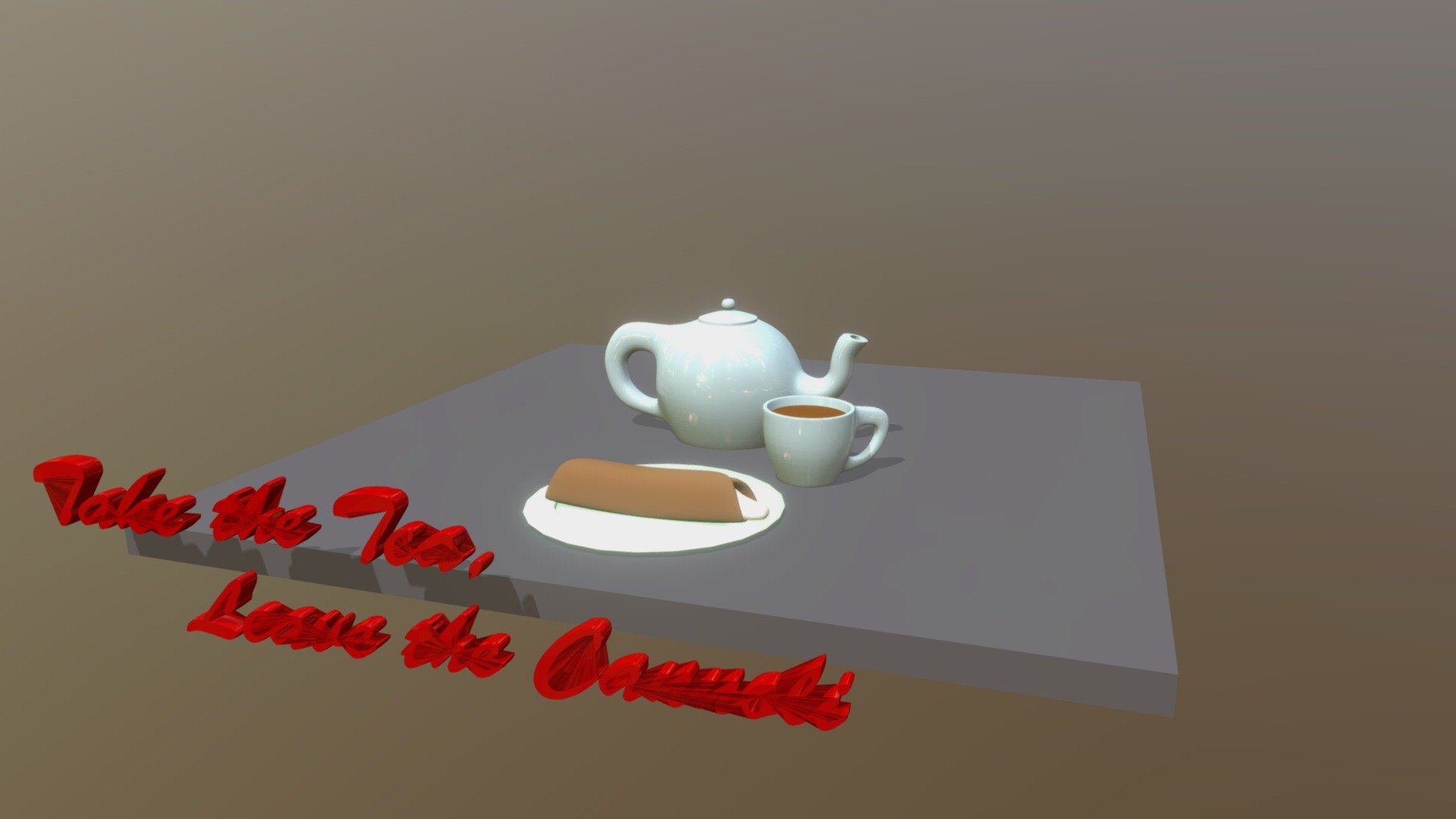 Teapot Scene - 3D model by TordenFaaret2 [f2db6a4] - Sketchfab