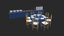 Banquet Table with Catering - Download Free 3D model by Jeremy E ...
