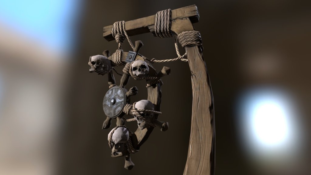 Pirate Post - 3D model by kbrom3d [f2dce62] - Sketchfab