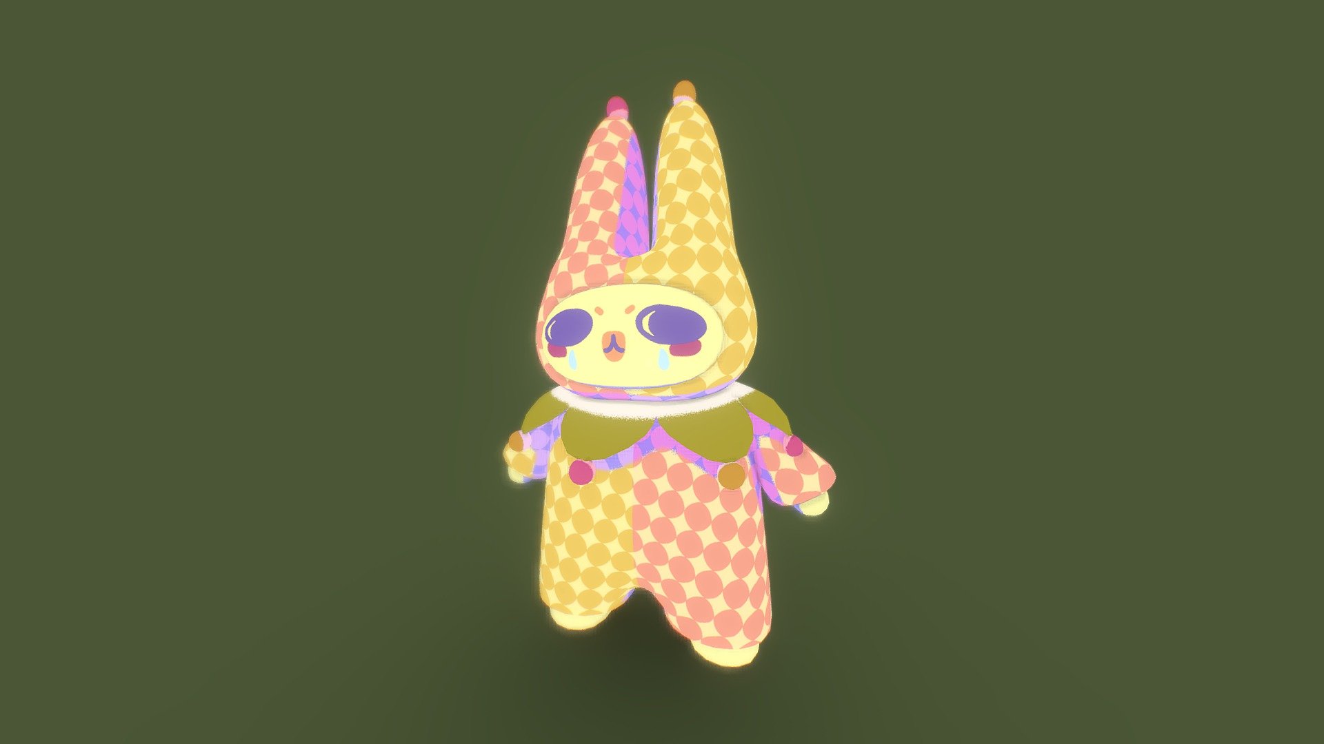 Clown Bunny - Download Free 3D model by Mora (@MoraAzul) [f2dd6c6 ...