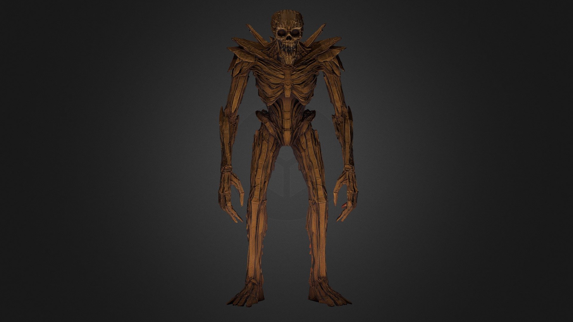 Wooden Horror Stalker – Free Animated Creature - Download Free 3D model ...