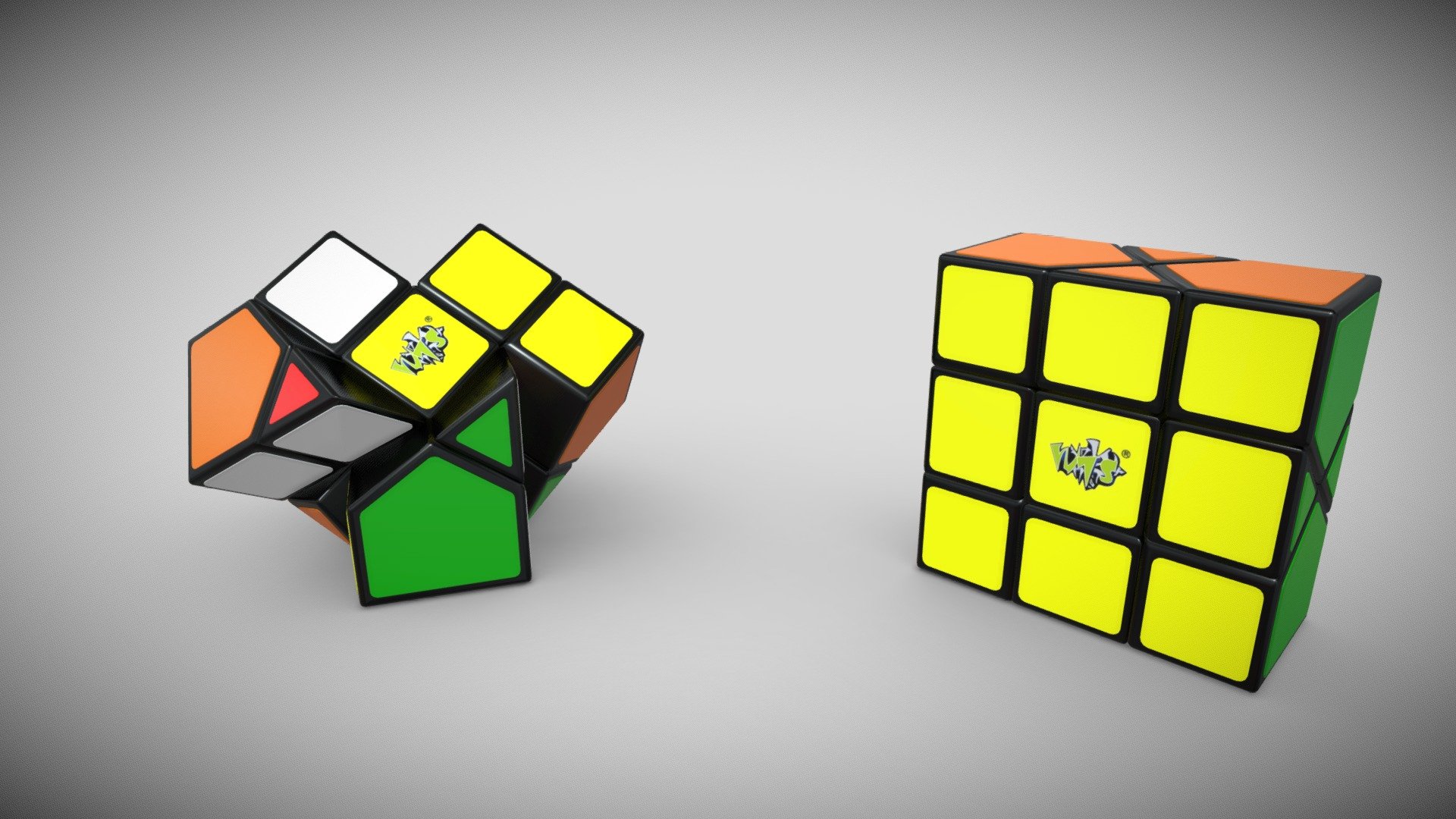 LanLan Grid Skewb / Mental Blocks - 3D model by SonnyG1 [f2df5df] - Sketchfab