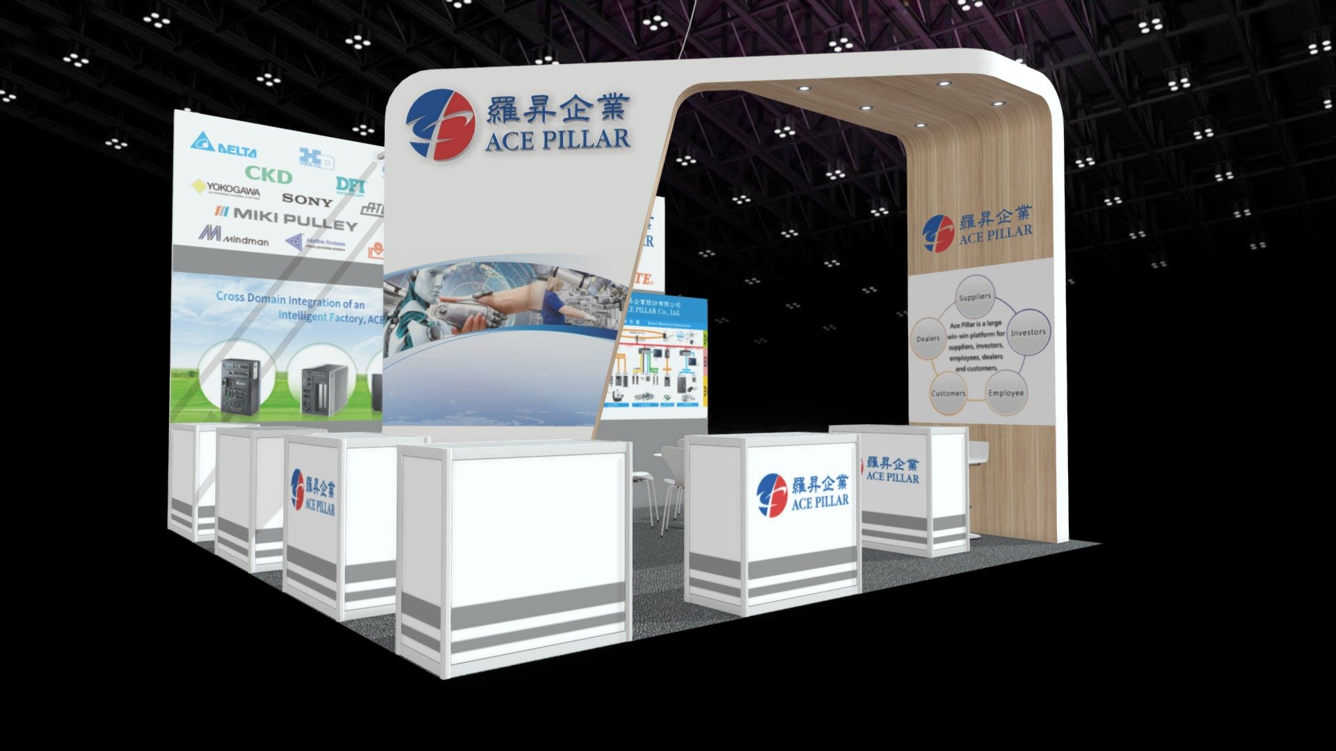 2020 iMTduo ACE PILLAR booth design - 3D model by Event_Solution_Plus ...