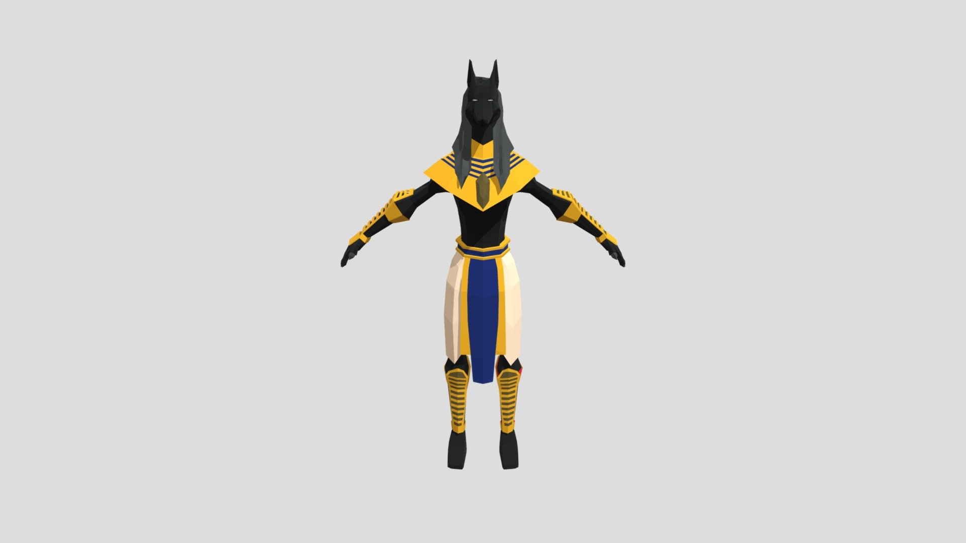 Anubis - Download Free 3D model by stefanamaya [f2dfaea] - Sketchfab