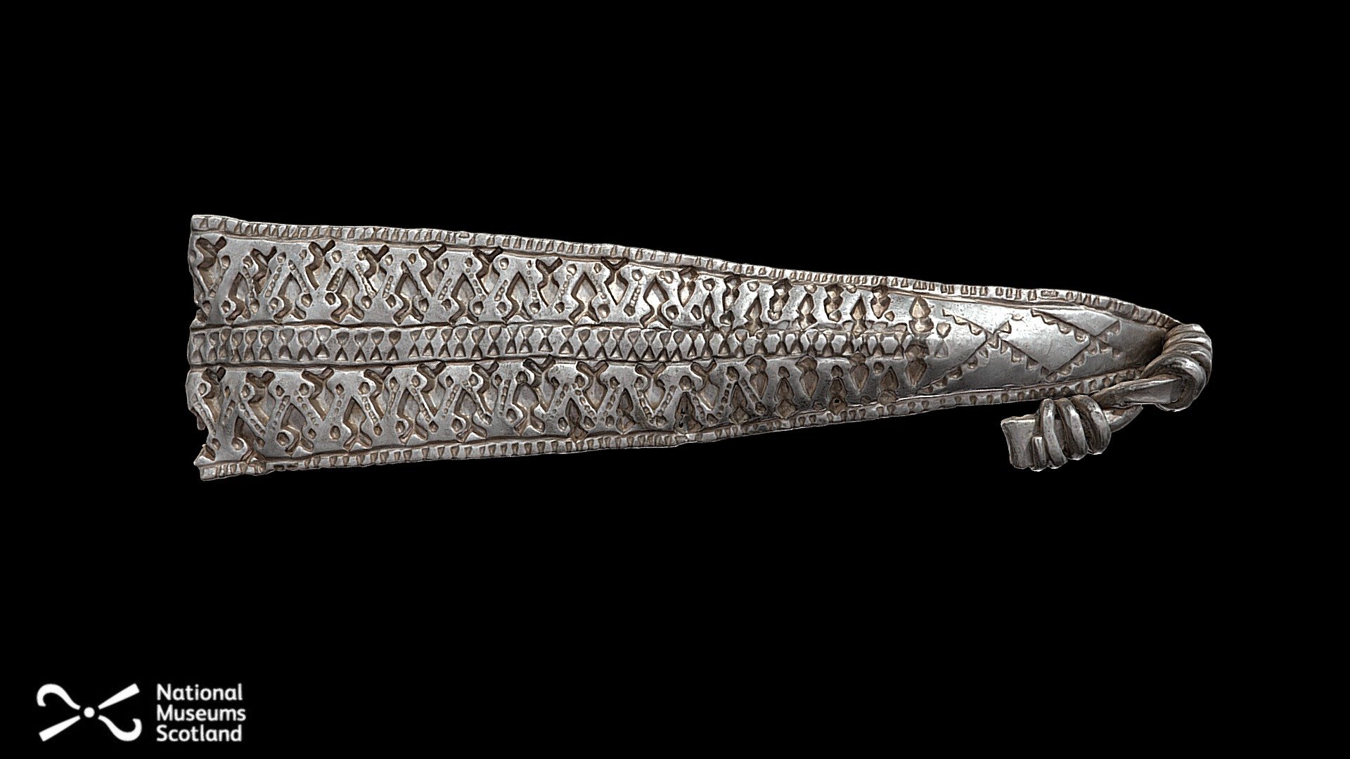 Hacked ribbon arm-ring, Galloway Hoard - 3D model by National Museums ...