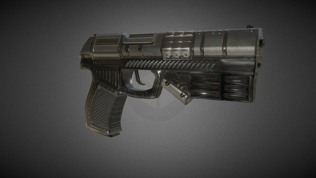 Handgun - 3D model by amazingStanley [f2e4f39] - Sketchfab