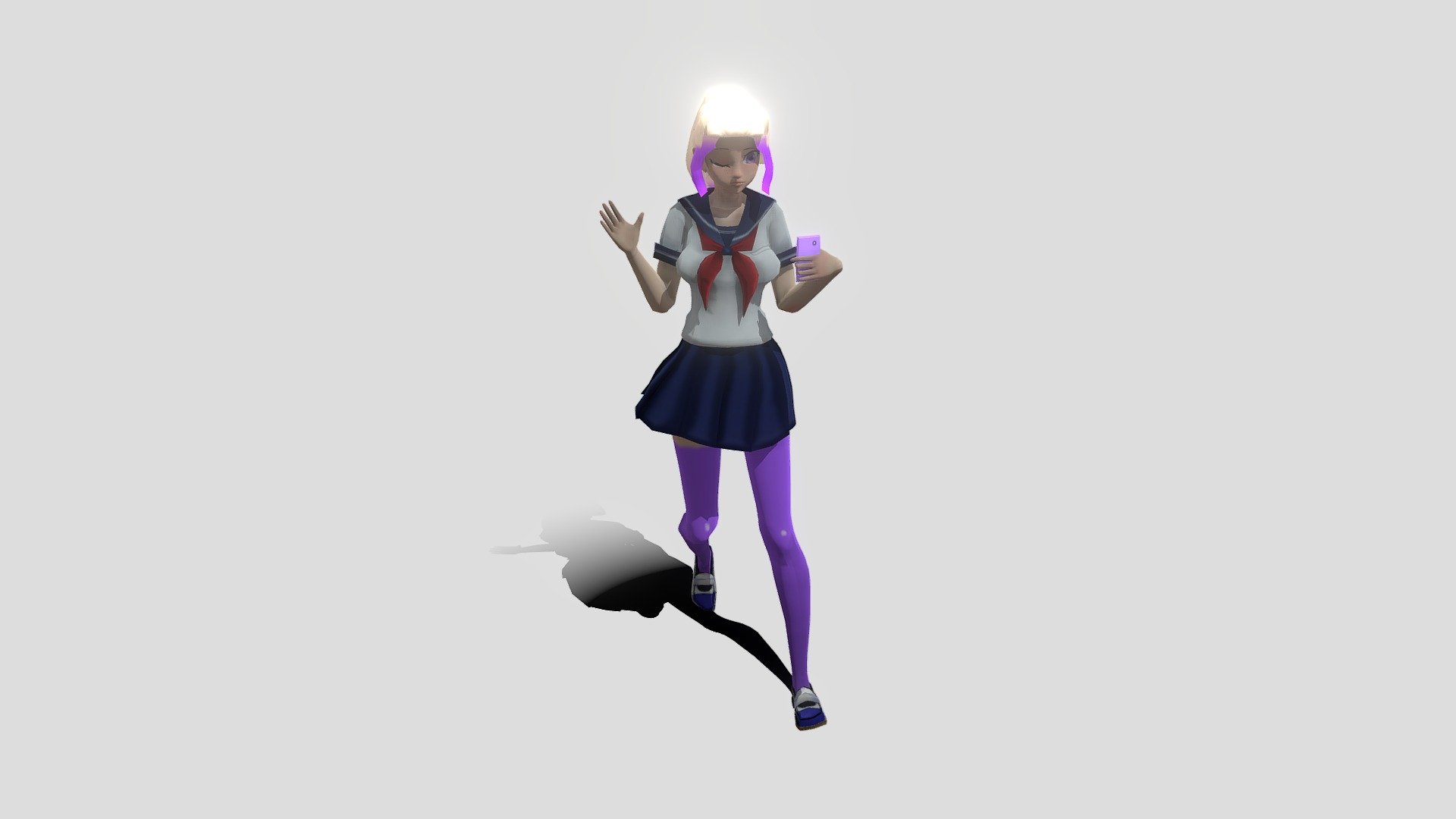 AnimeStudentRender - 3D model by djed [f2e52aa] - Sketchfab
