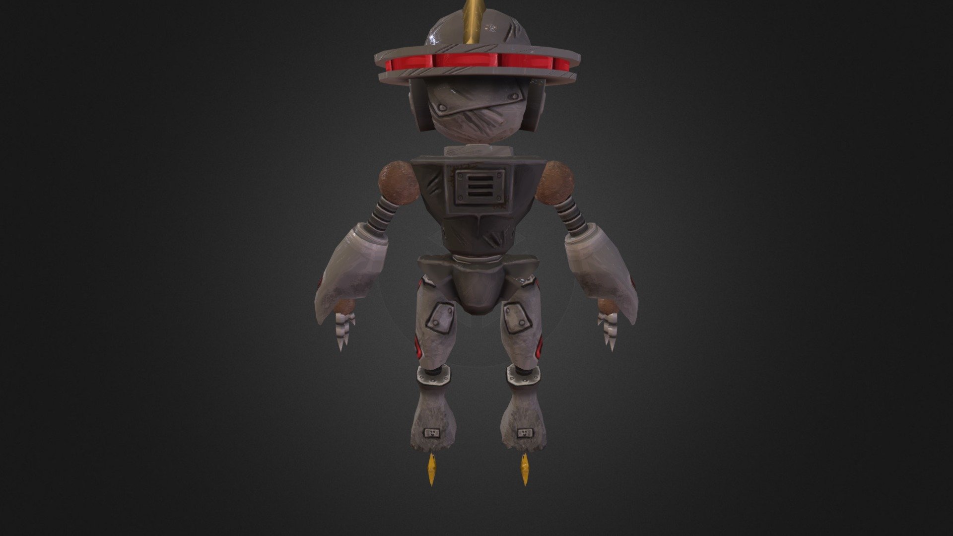 Robot Sherrif - 3D model by jom [f2e712e] - Sketchfab