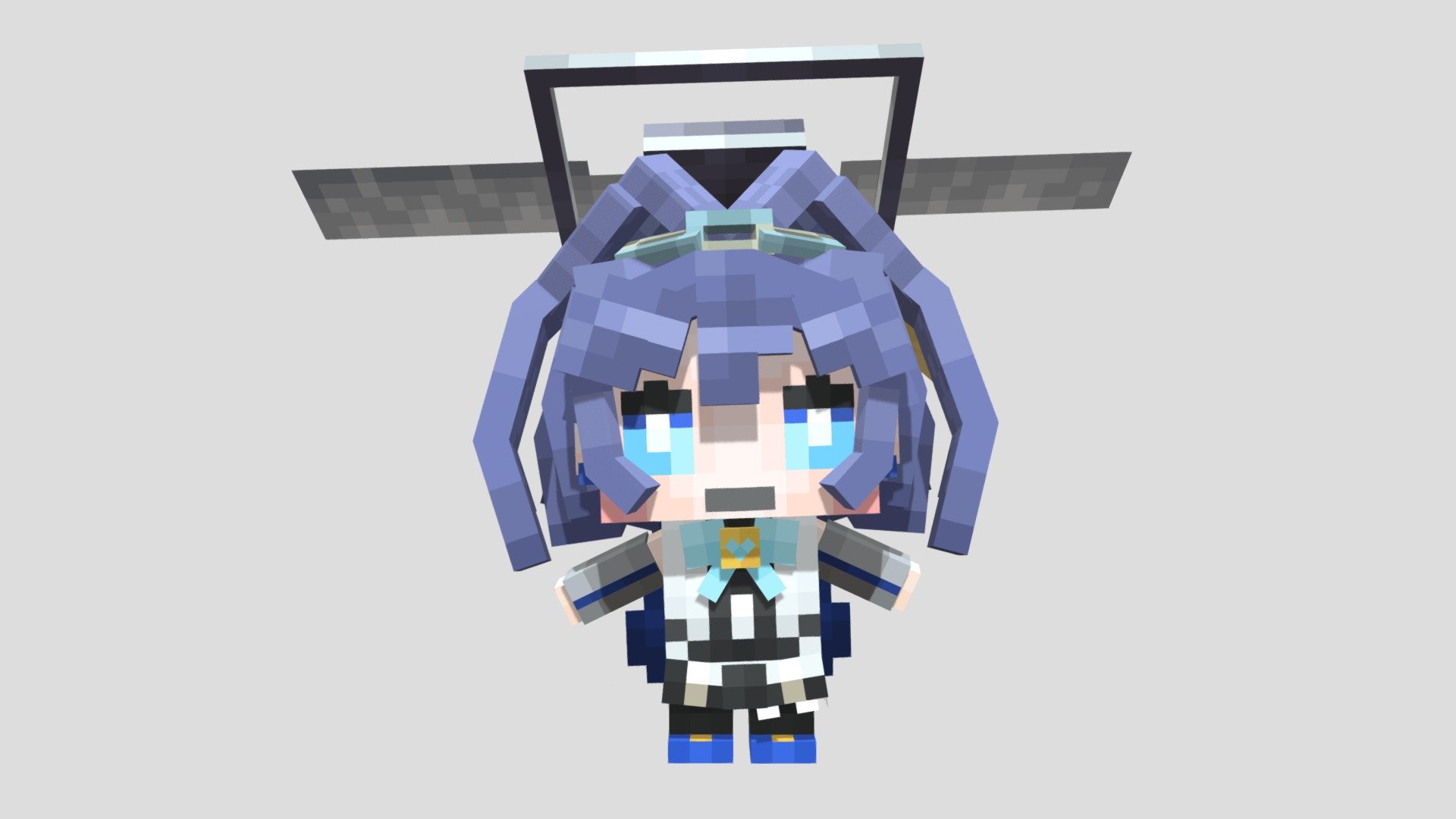 Ouro Kronii (Holomon Addon) - 3D model by nurikungs [f2e893a] - Sketchfab