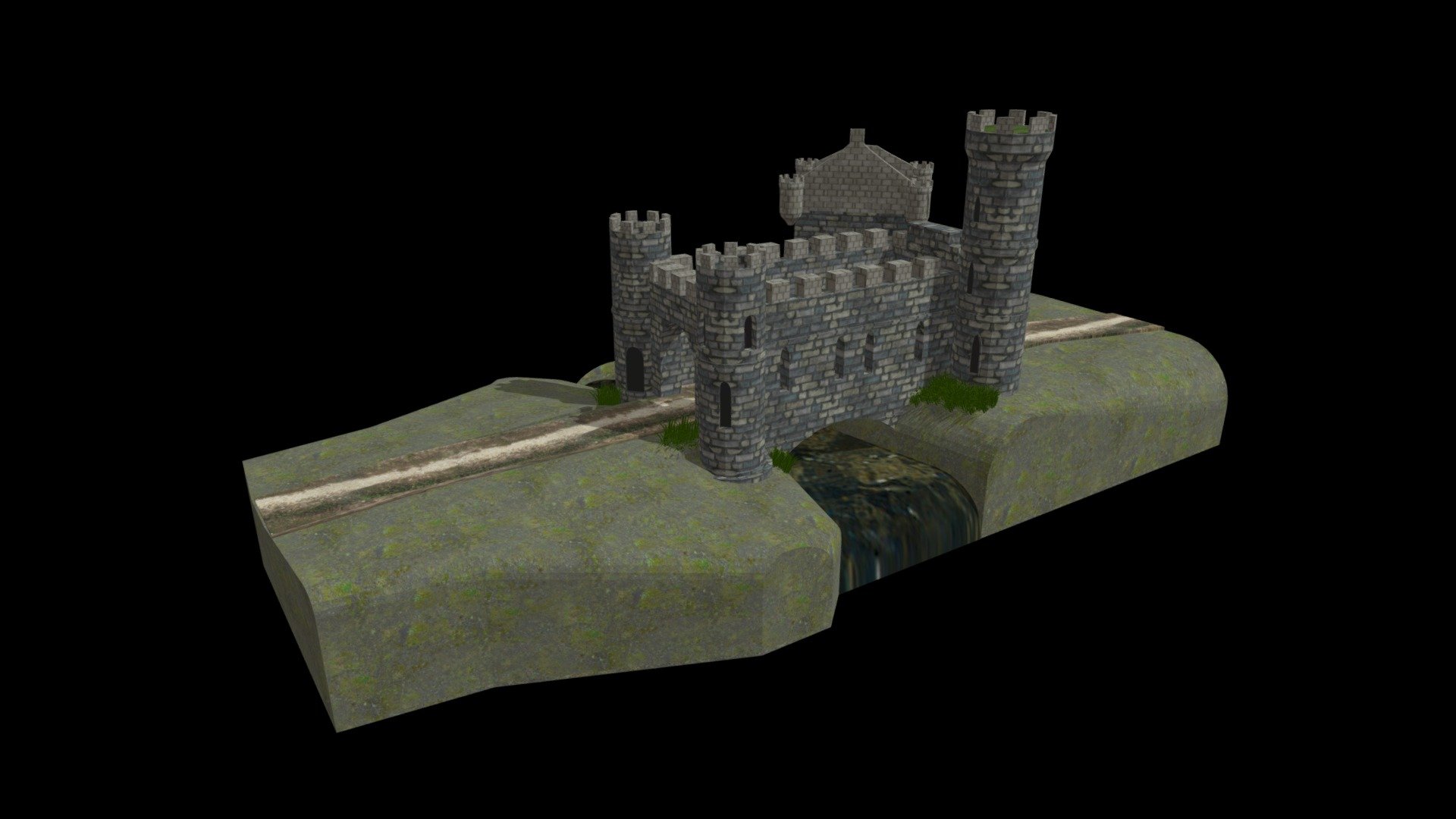 Monzie Castle (Scotland) - 3D model by 3D View (@dimoduk) [f2e89de ...