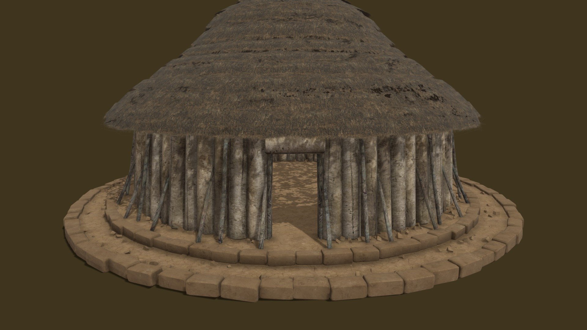Ancient hut - Buy Royalty Free 3D model by local.yany [f2e9833 ...